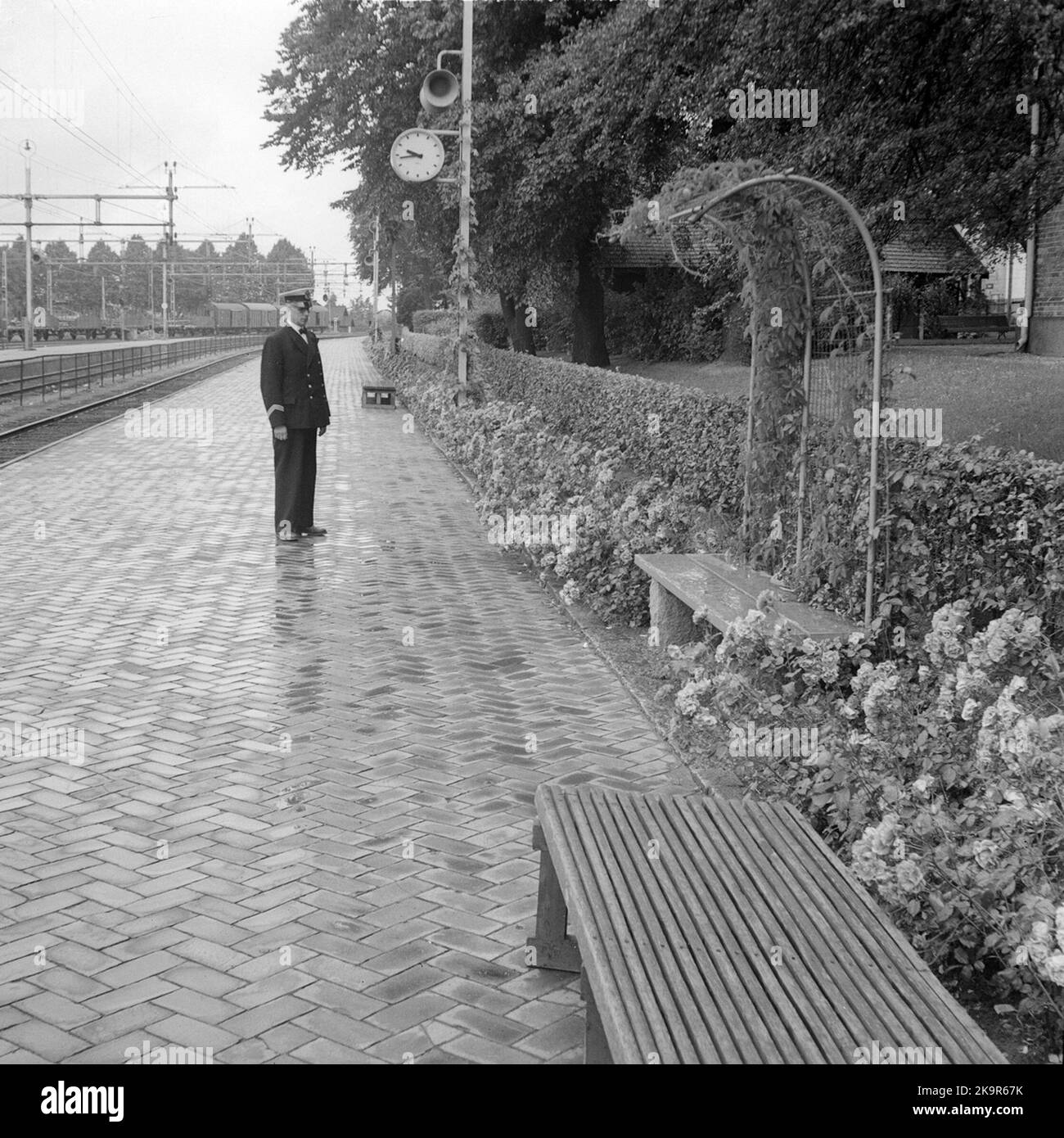 State railways, SJ Garden facility at Mjölby. Rosengården. Station ...