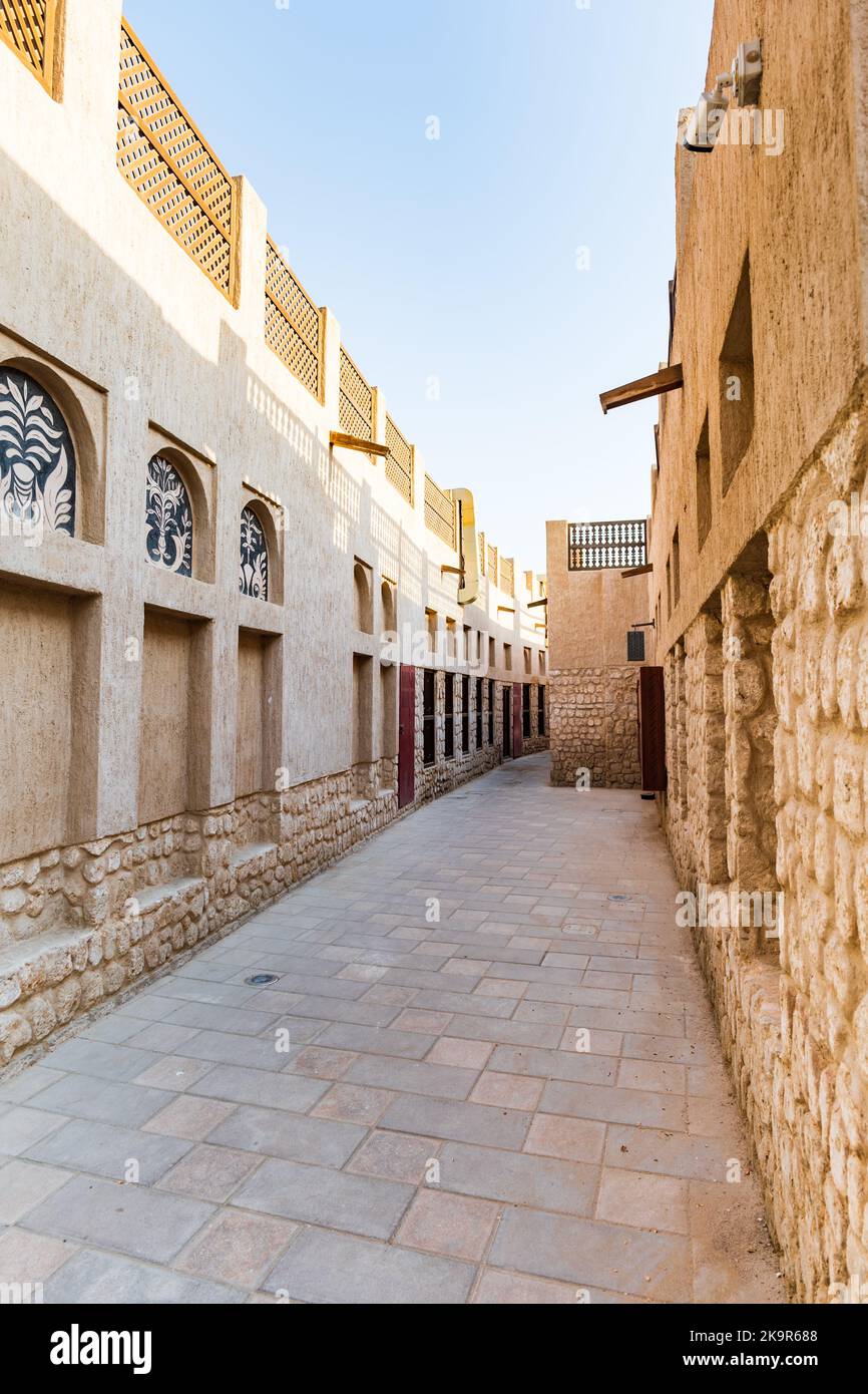 Dubai Uae October 2022 Dubai Historic Area Street View At Historic