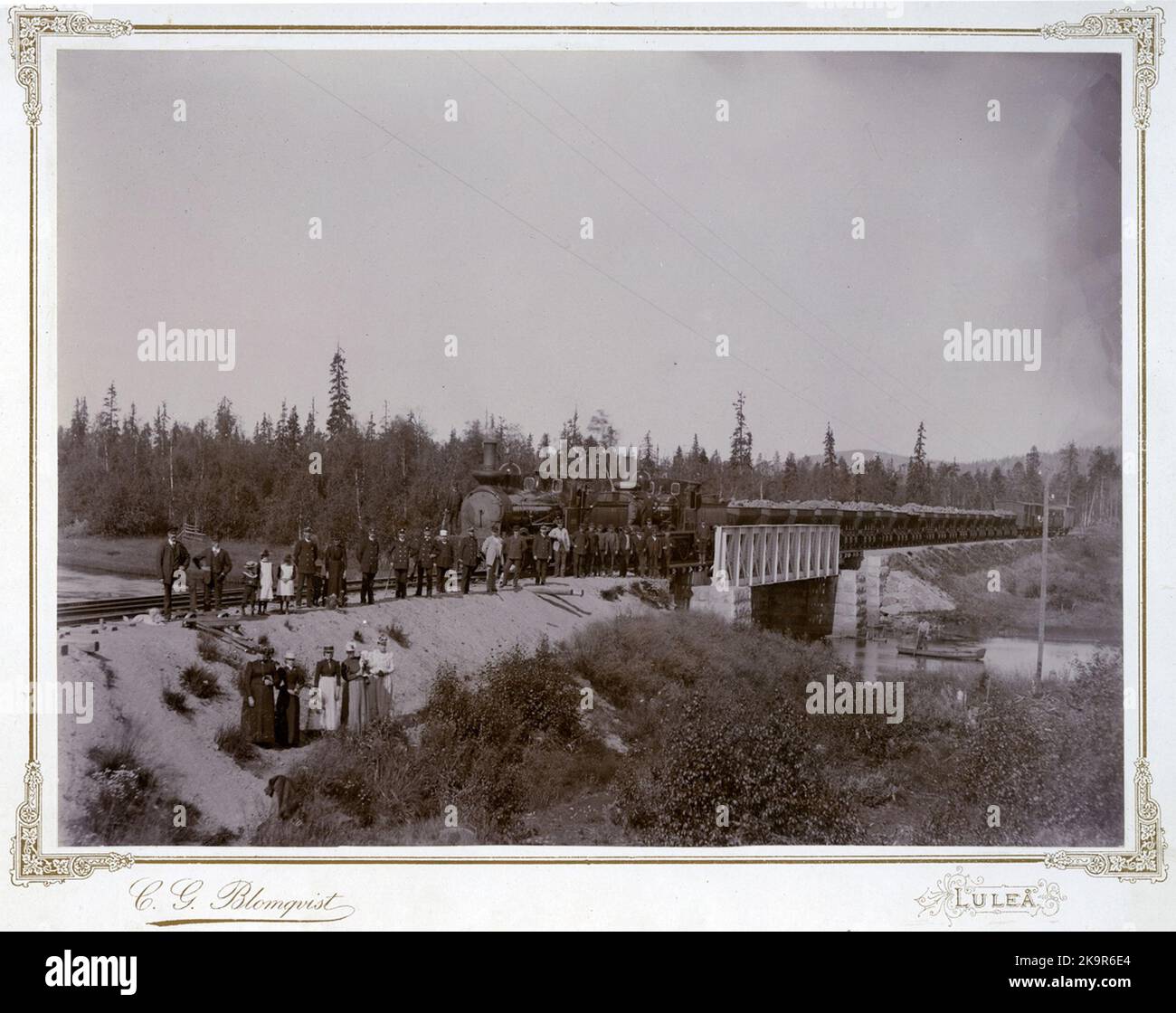 LOK from the left little Ga and Litt GC A view of the Råneå River at ...