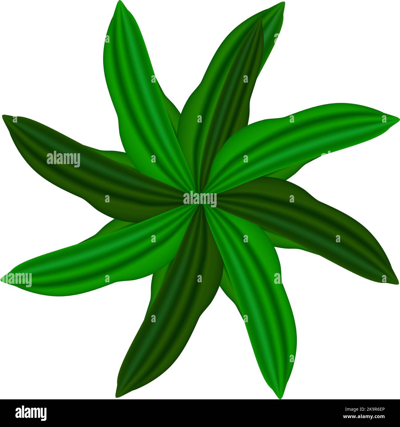 Bright wreath of spring green leaves. Element for design Stock Vector ...