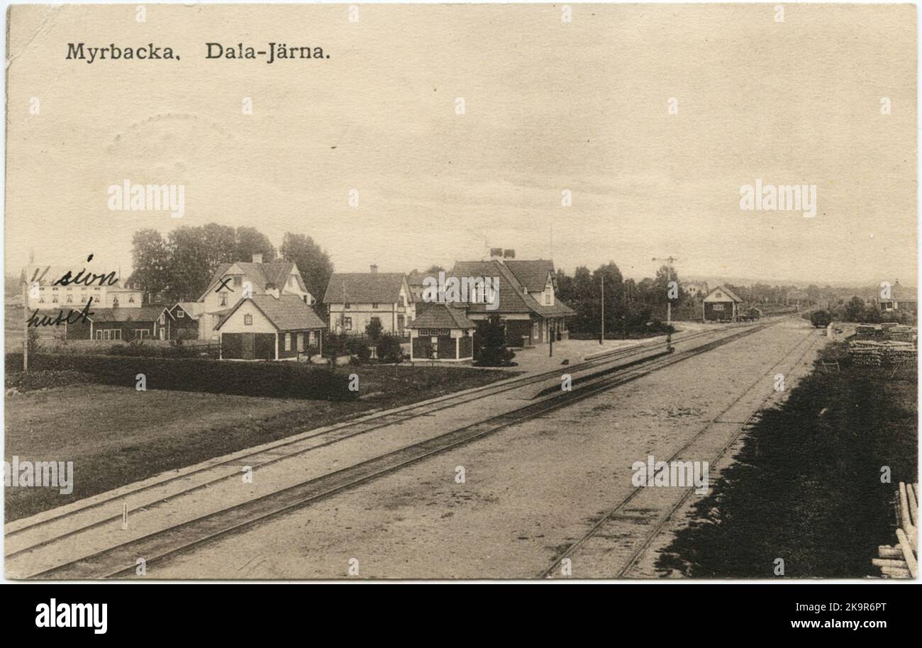 Dala Järna Railway Station Stock Photo - Alamy