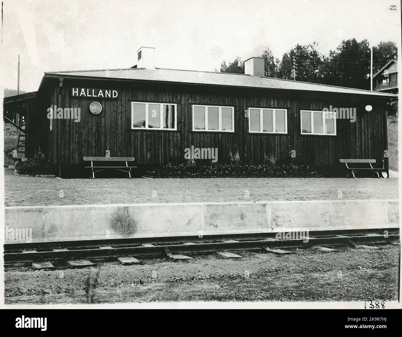 The station house in Hålland Stock Photo - Alamy