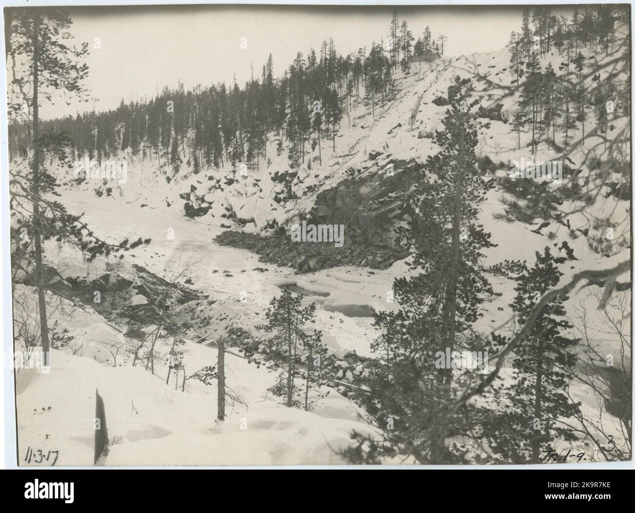 Railway bridge construction at Stora Lule River Stock Photo - Alamy