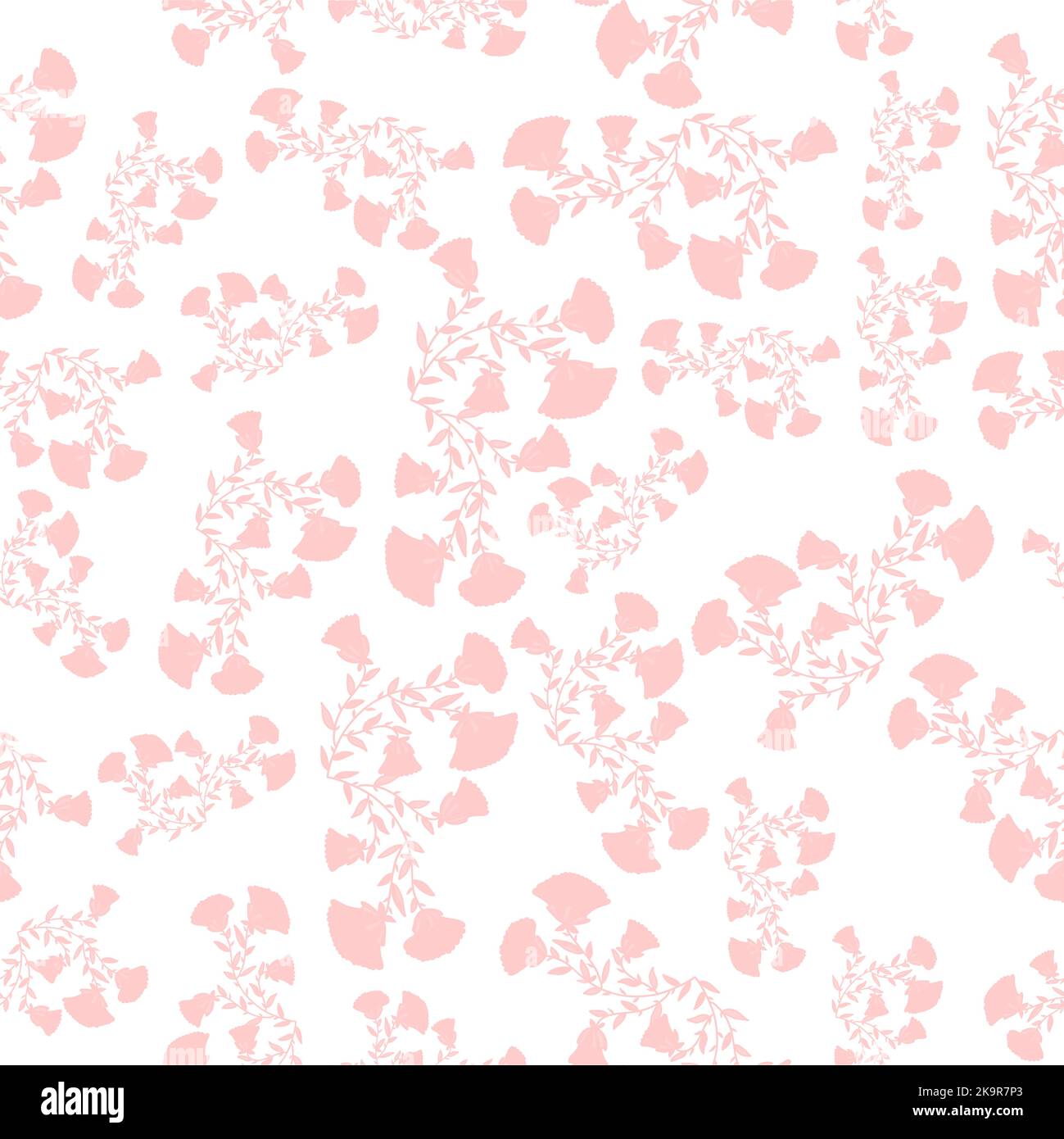 Vector decorative seamless pattern with herbal and floral motifs Stock ...