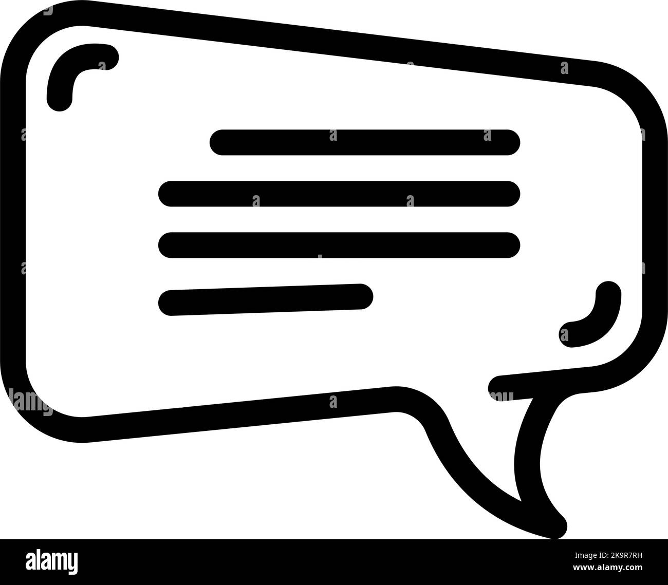 speech bubble testimonial line icon vector illustration Stock Vector ...