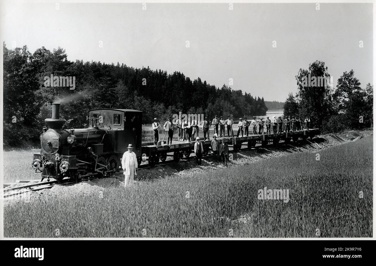 Norsholm - Bersbo Railway, NBJ Lok 9 "Örtomta" on the line between ...