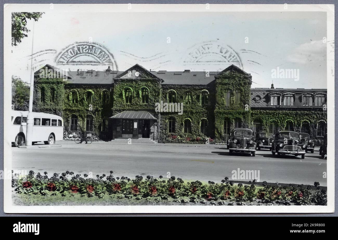Halmstad Central Station from the street side Stock Photo - Alamy