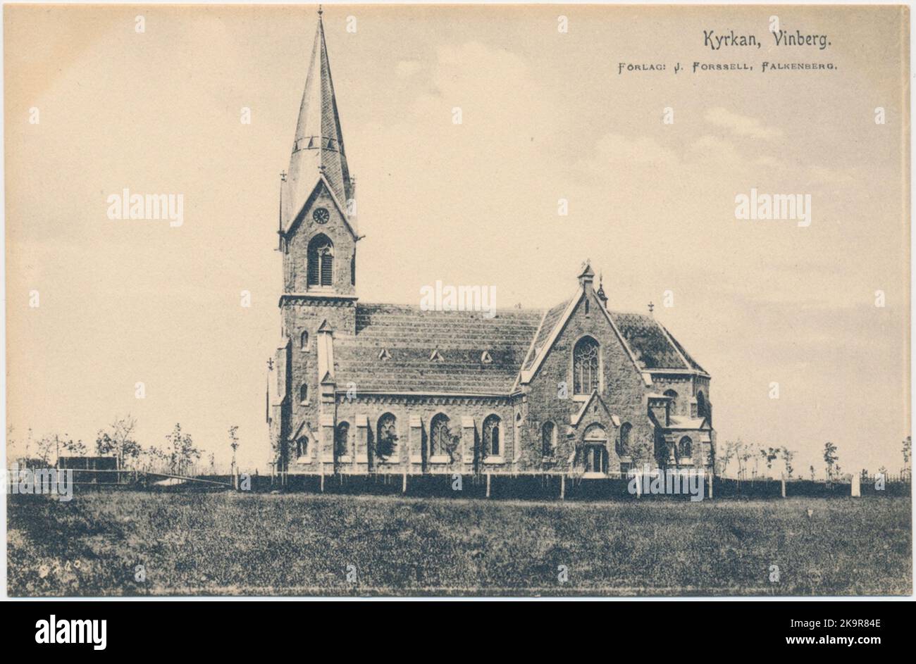 Vinberg's church was inaugurated in 1899 by Bishop Edvard Herman Rodhe ...