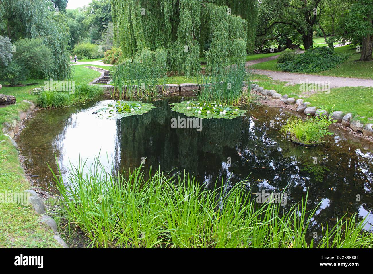 Panoramic view of Oslo Botanical Garden - Botanisk hage - floral ...