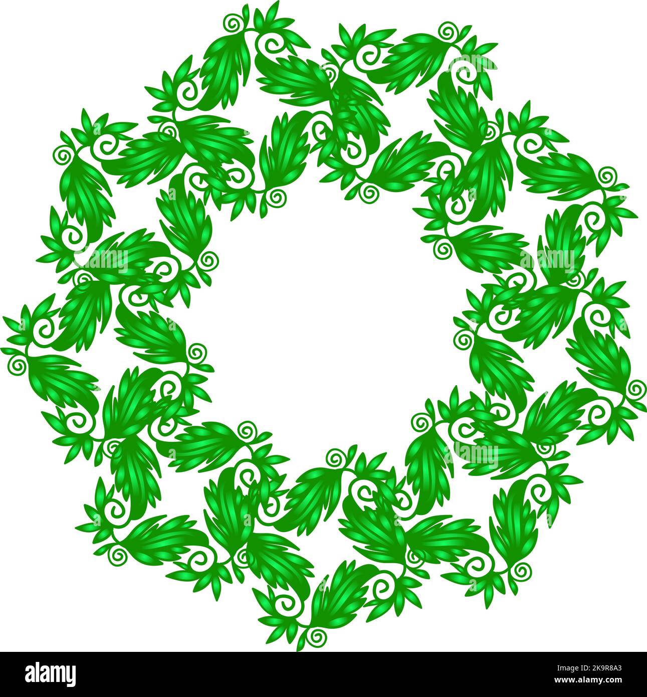 Hand drawn vector illustration. Vintage frame with curly decorative ...