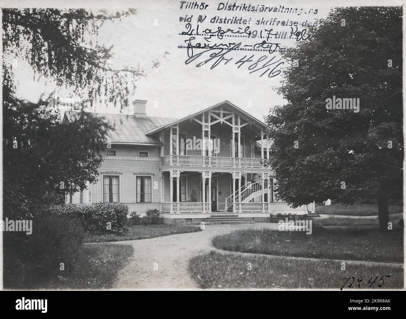 Bostain house in Hamre, Bollnäs Stock Photo - Alamy