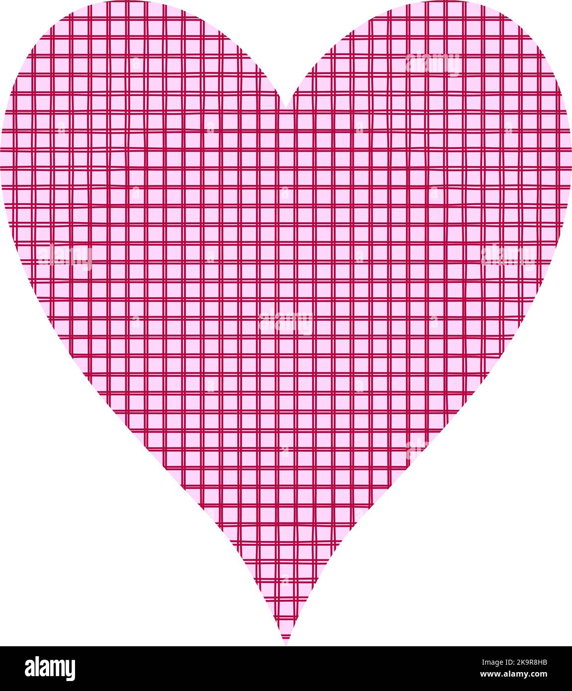 Checkered heart Stock Vector Images - Alamy