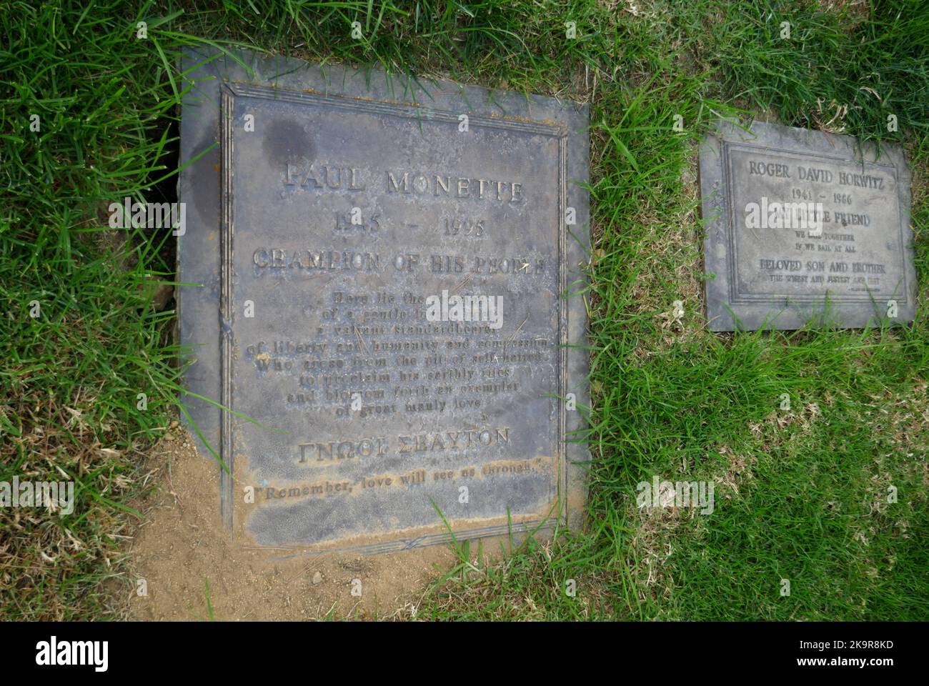 Los Angeles, California, USA 28th October 2022 Author/activist Paul Monette's Grave at Forest ...