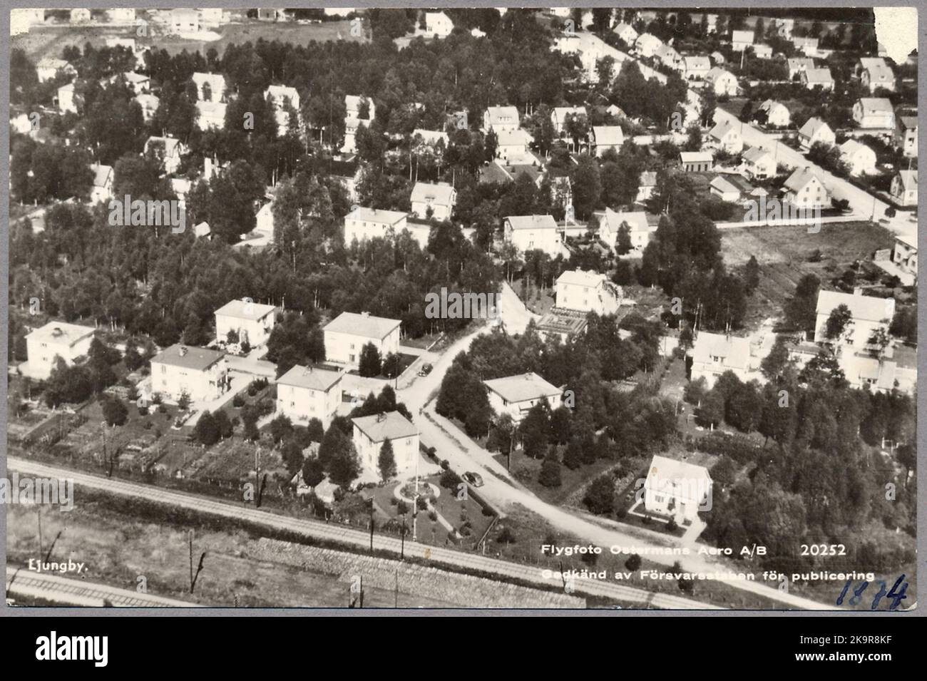 Aerial photo over Ljungby Stock Photo - Alamy