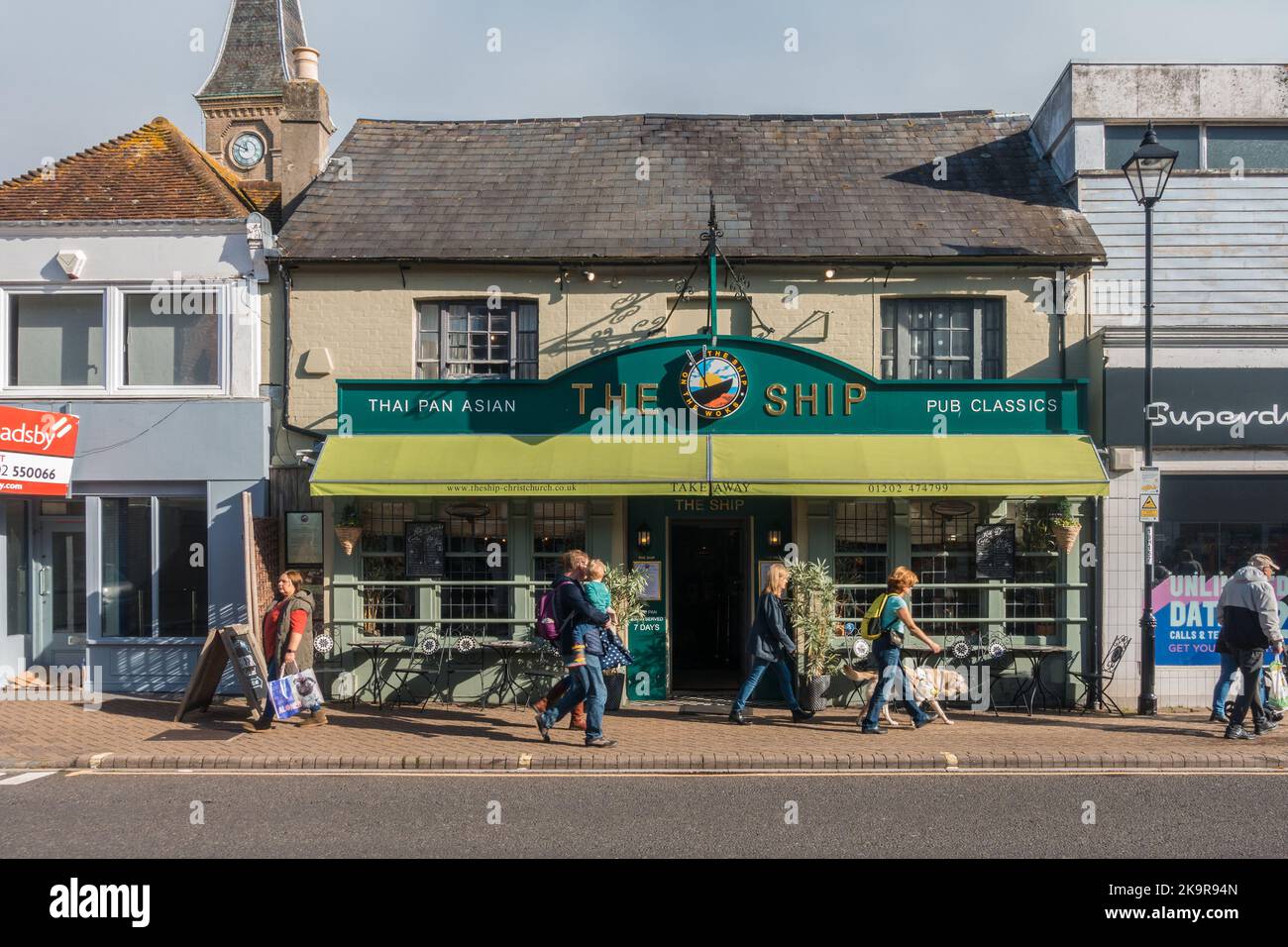 The Ship Inn, a gastro pub on The High Street in Christchurch, Dorset ...