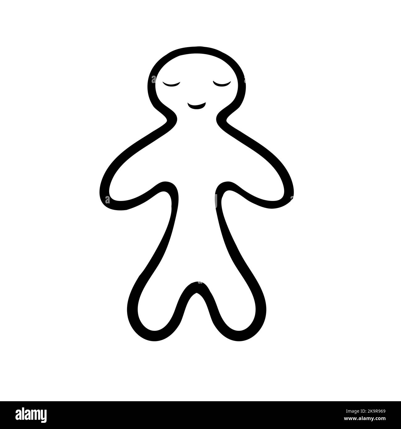 Gingerbread. Vector illustration. coloring book element Stock Vector ...