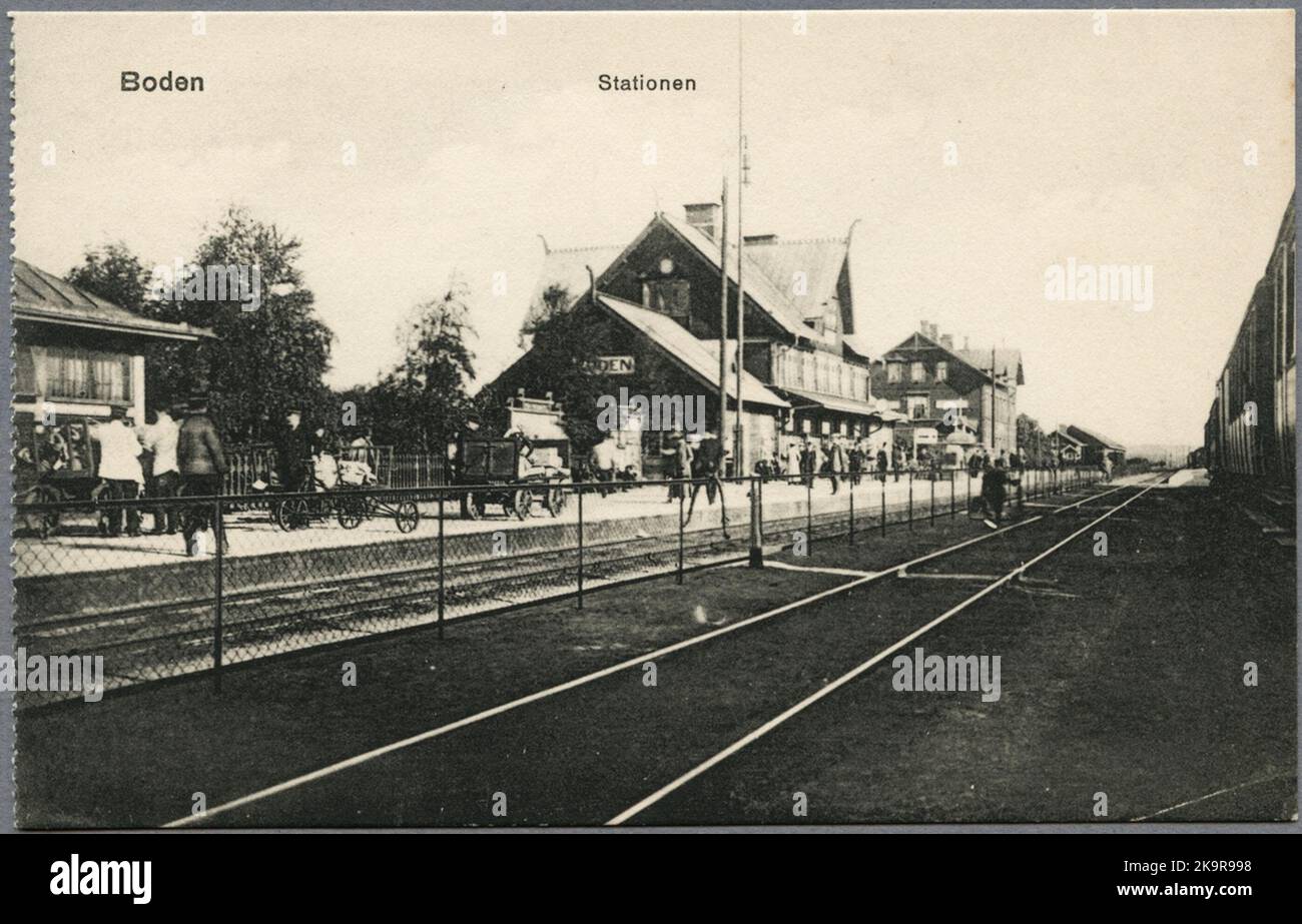 Central station in Boden Stock Photo - Alamy