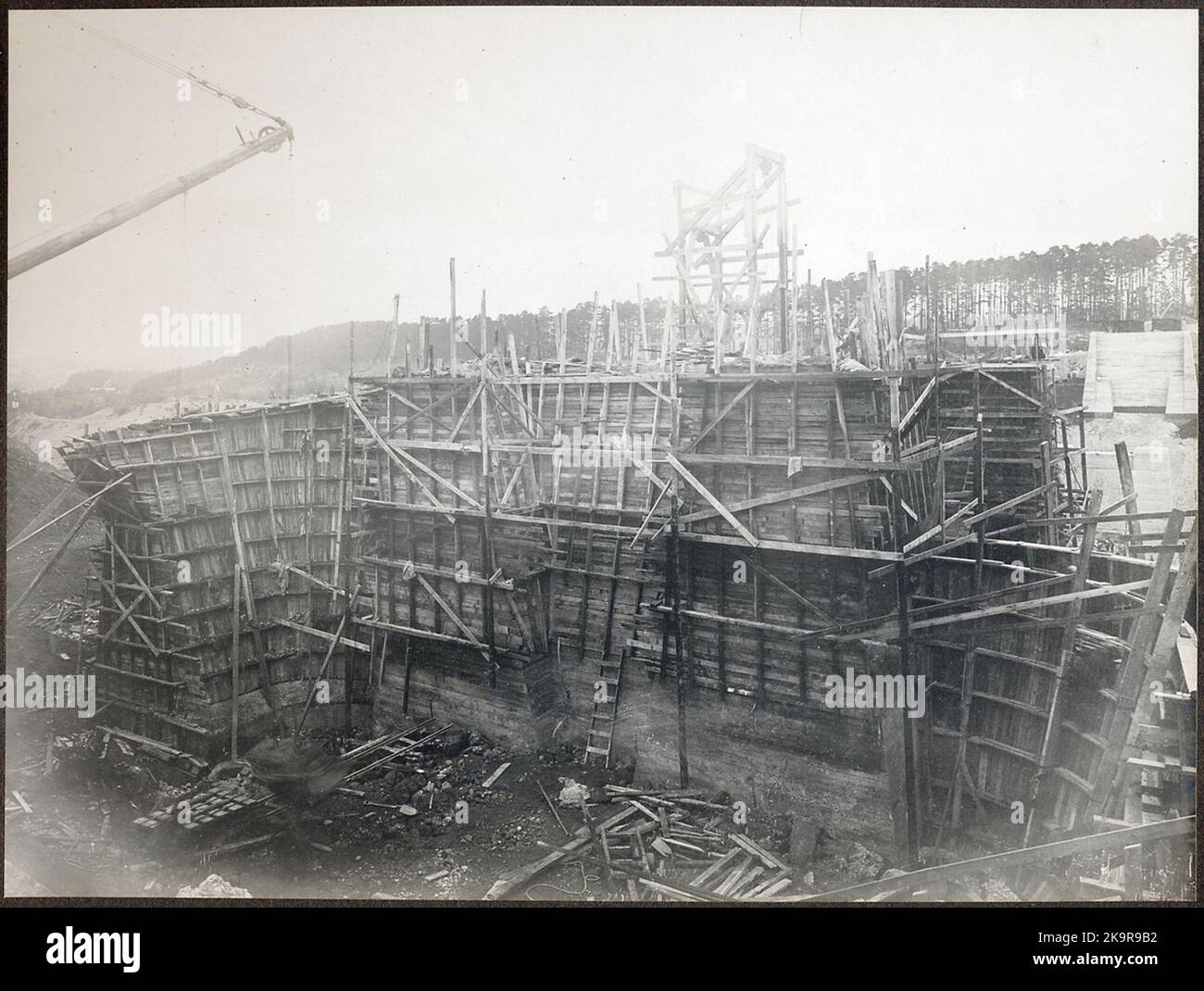 Casting for bridge foundation Stock Photo - Alamy