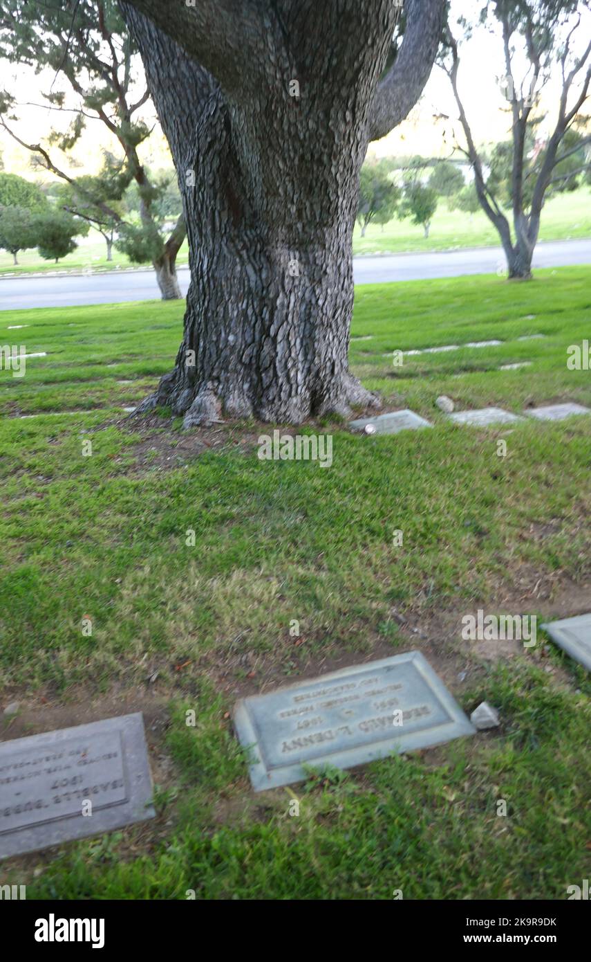 Los Angeles, California, USA 28th October 2022 Actor Reginald Denny's Grave at Forest Lawn ...
