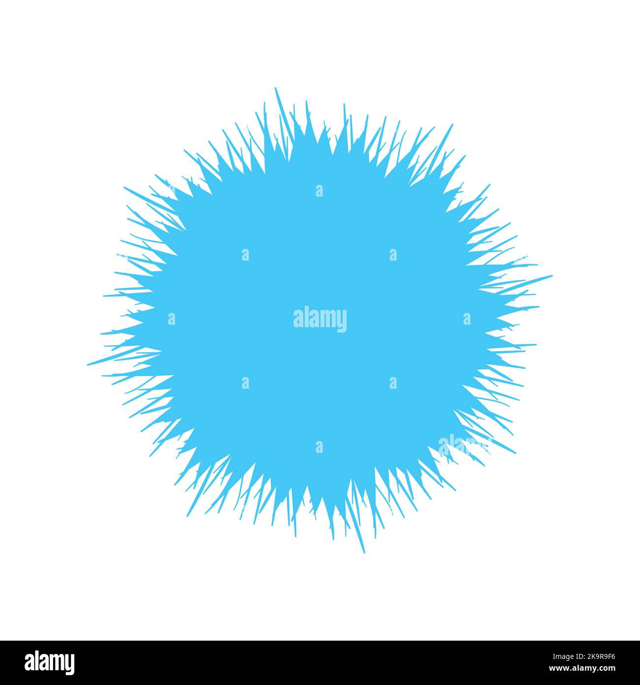 Beautiful splash blue ink stain Stock Vector Images - Alamy