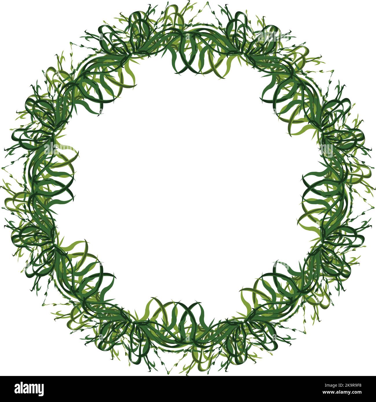 Hand drawn vector illustration. Vintage frame with curly decorative ...