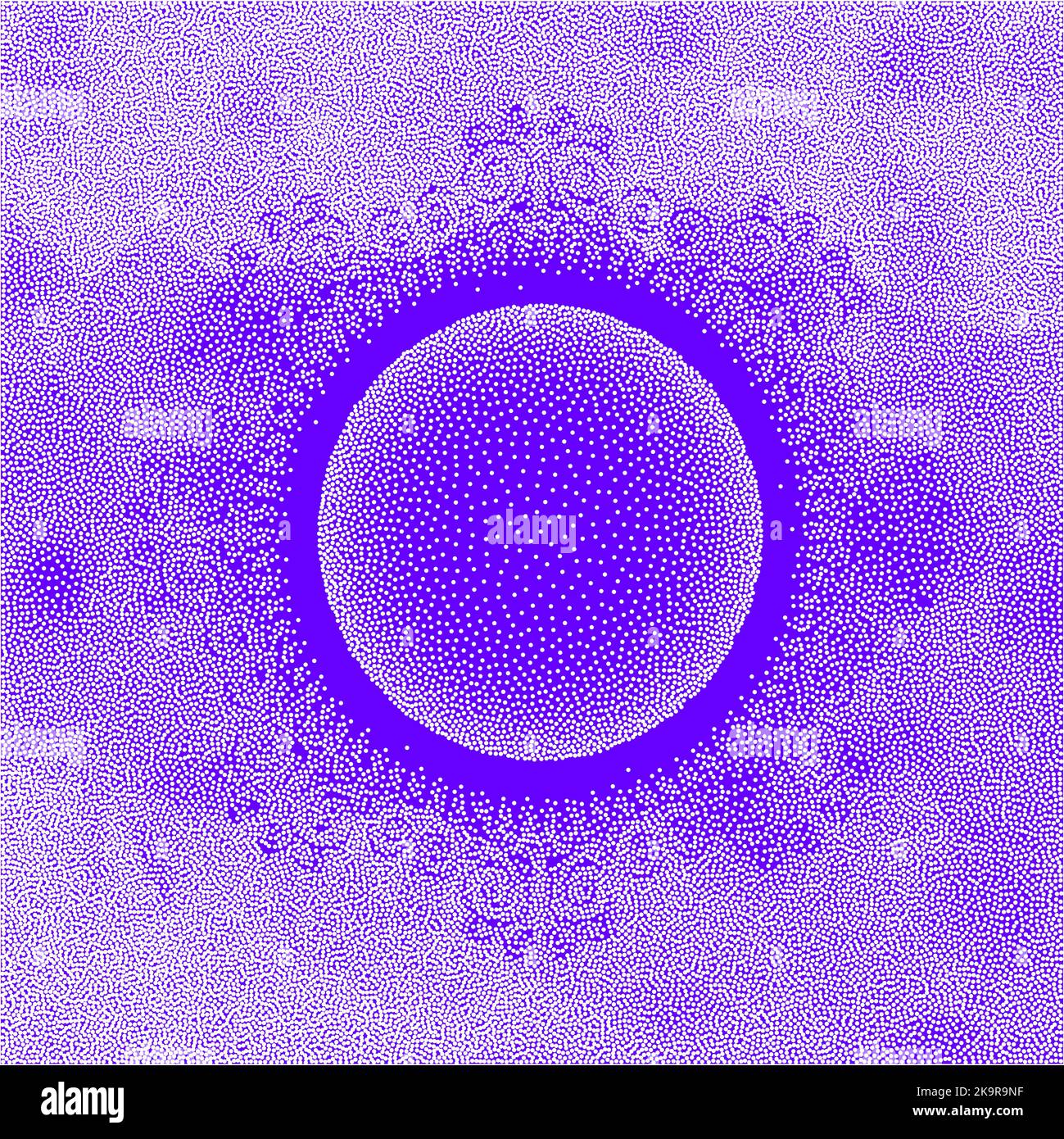 Abstract grunge dotted background with frame, vector design element ...