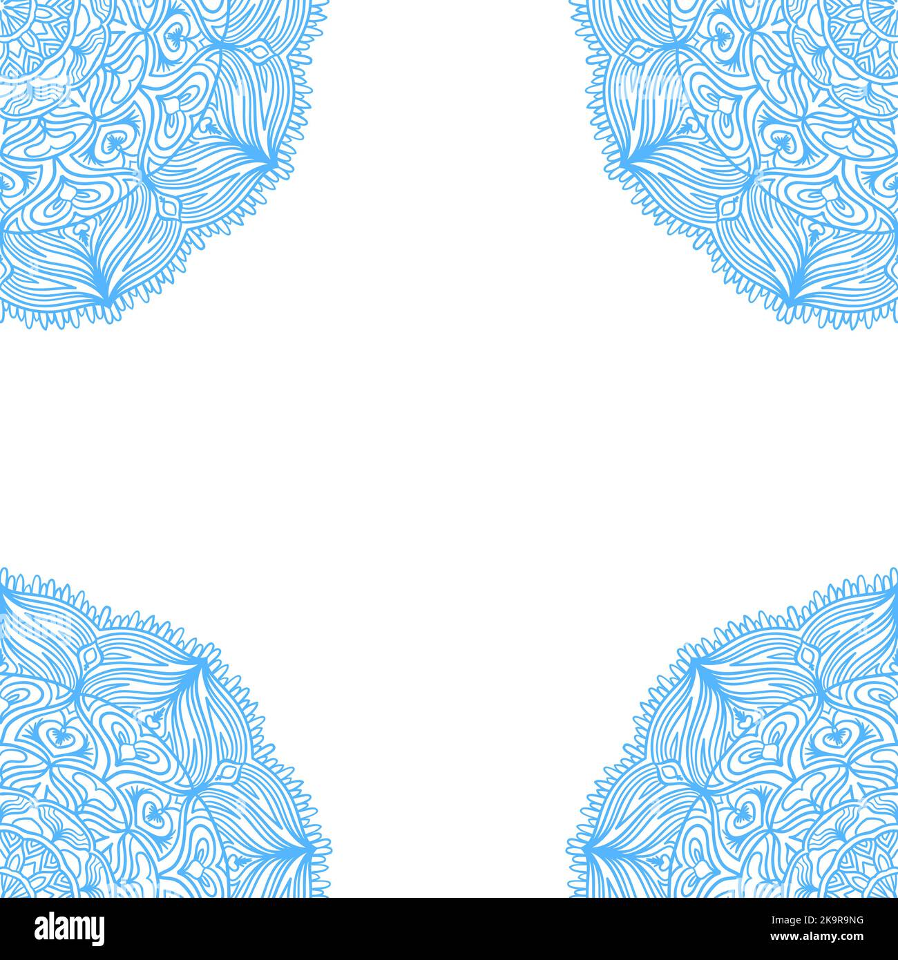 Decorative lacy frame with empty space for text . Abstract floral ...