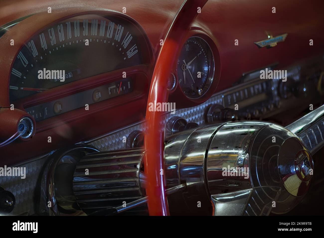 Classic Interior Lines from a 1950's Classic Car Stock Photo - Alamy