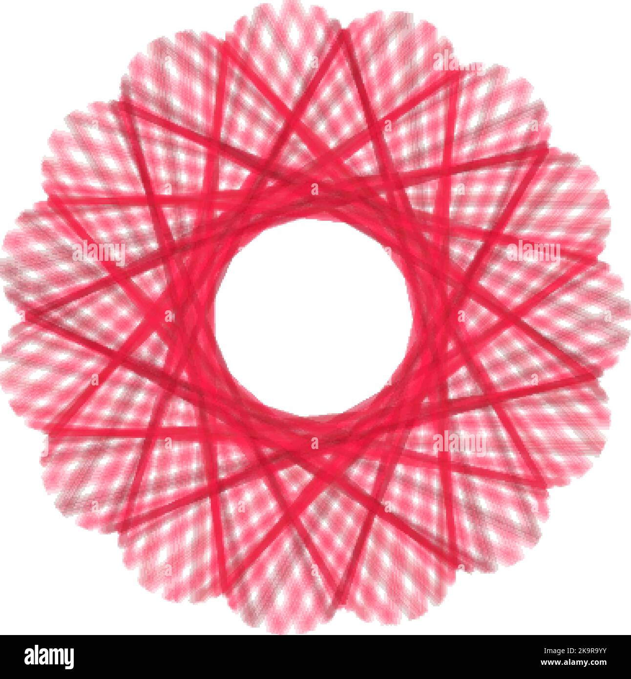 Abstract decorative floral spirograph circular element. Vector shape Stock Vector Image & Art ...