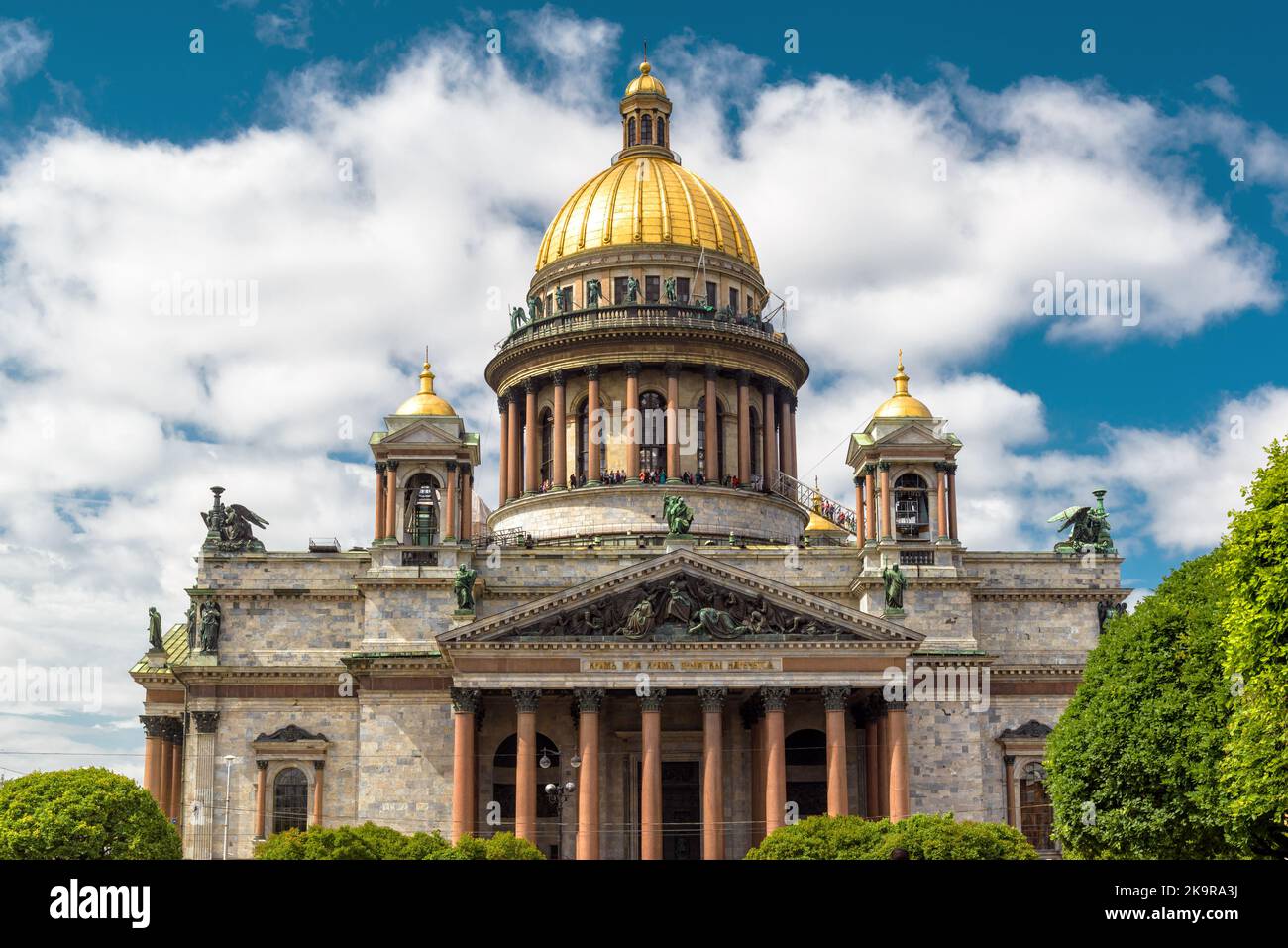 Saint Isaac's Cathedral or Isaakievskiy Sobor in Saint Petersburg ...