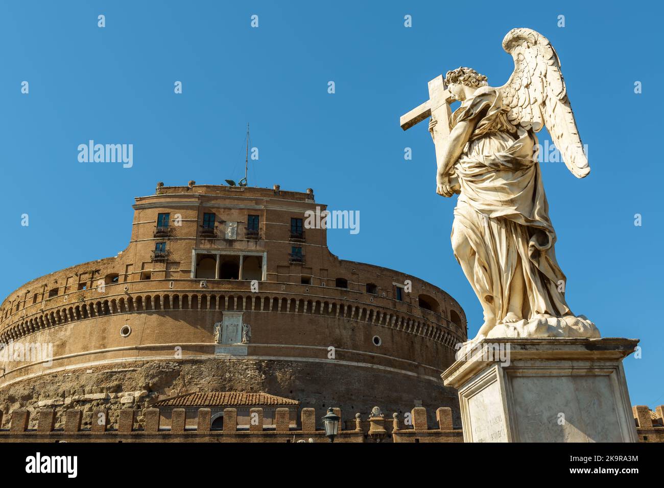 Castel Sant’Angelo or Castle of Holy Angel, Rome, Italy. It is famous ...