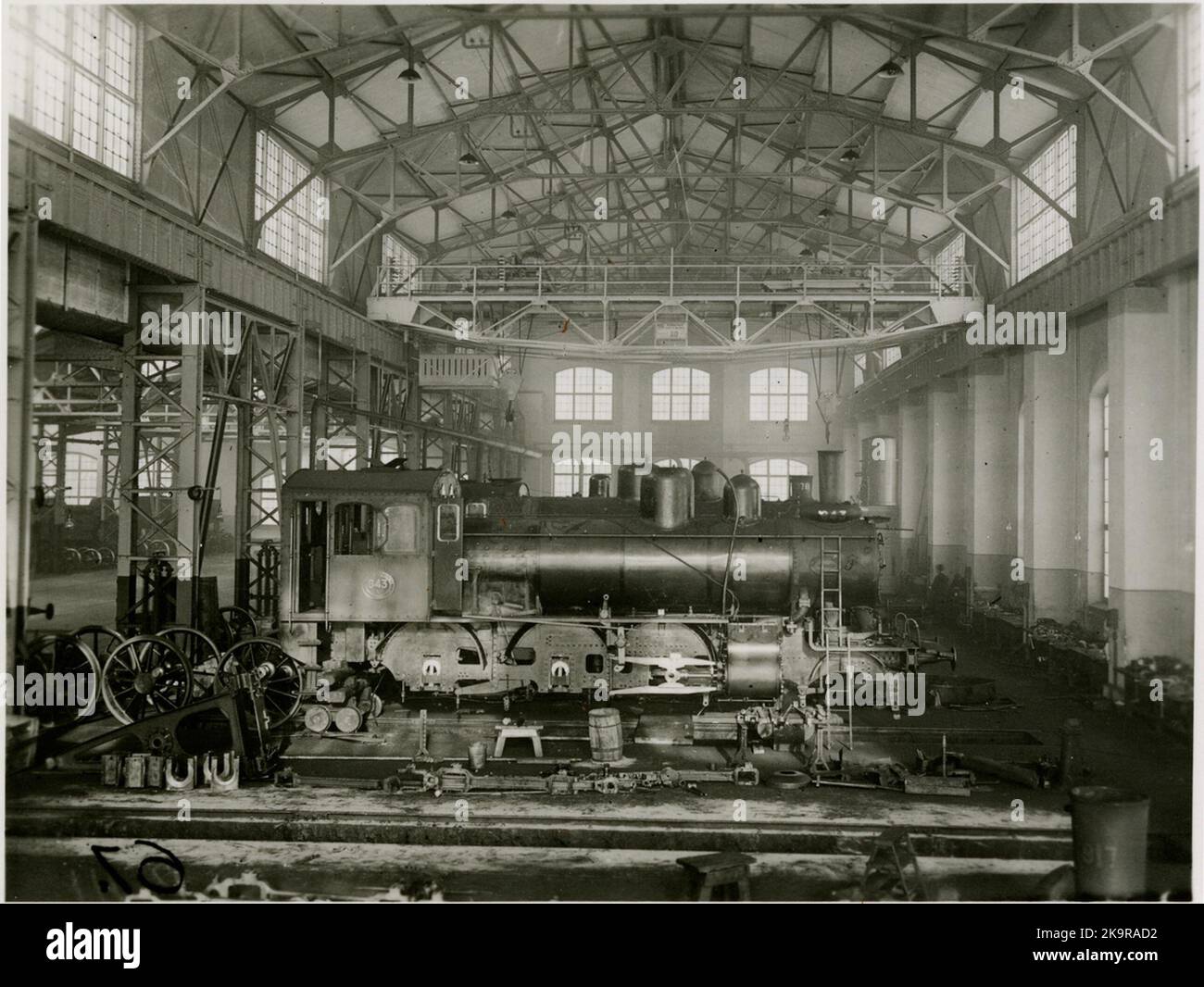 Notviken's mechanical workshop The main workshop of locomotives. SJ L ...