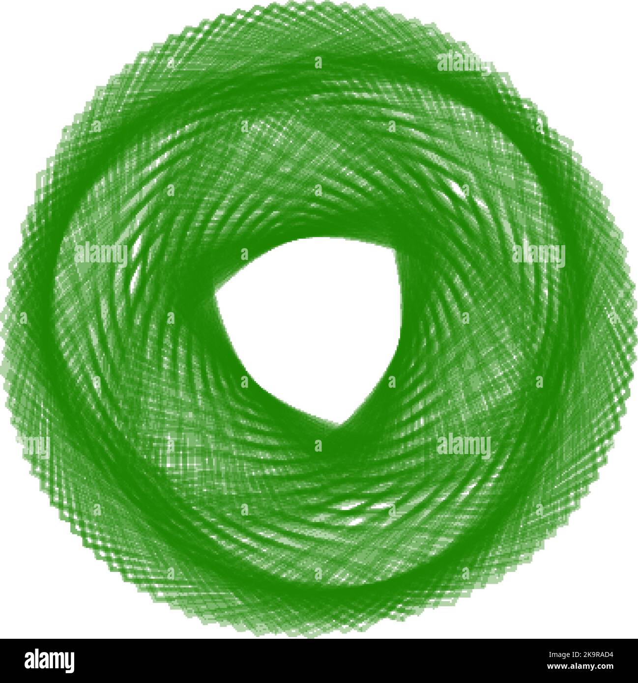 Abstract green element. Spirograph. Decorative shape Stock Vector Image ...