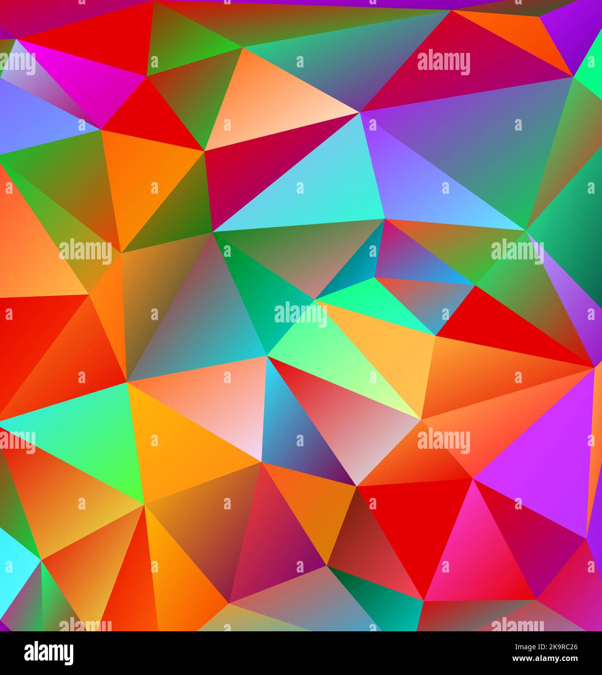 Abstract polygonal background. Futuristic style. Geometric colorful ...