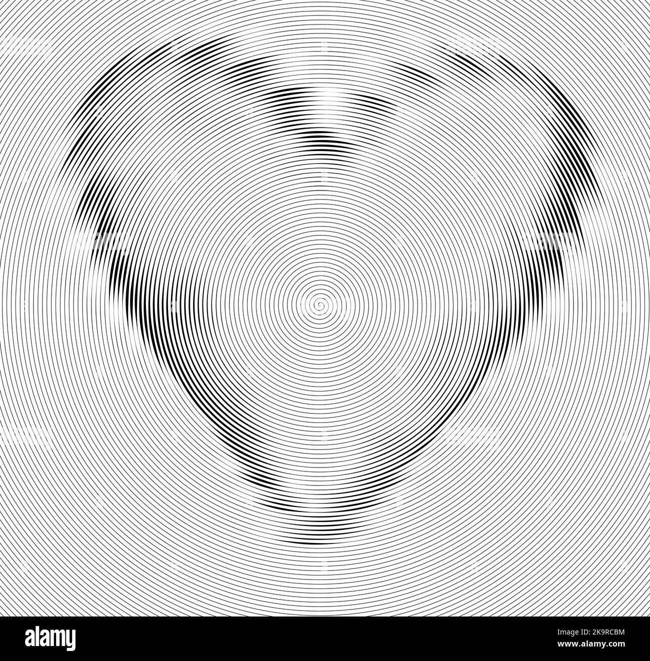 Stylized heart, vector illustration. Empty frame on striped spiral ...