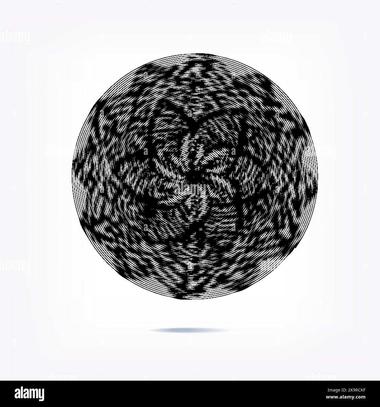 Stripe circle background. Dynamic motion shape. Abstract pattern ...