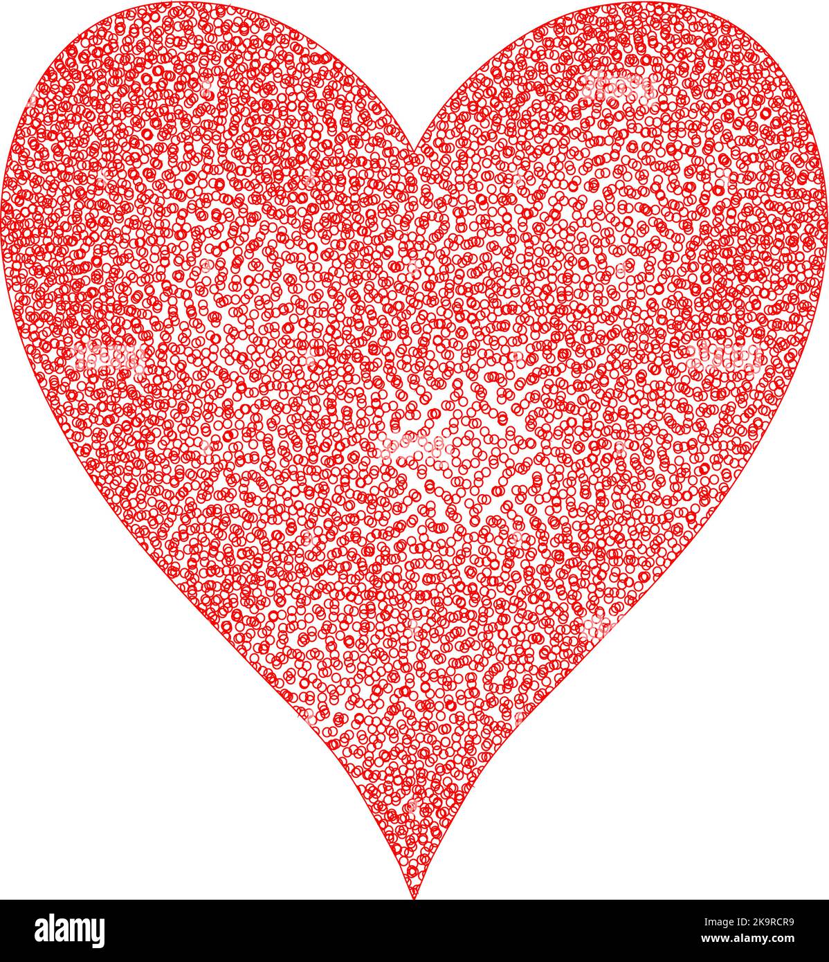 Abstract illustration of stylized colorful heart Stock Vector Image ...