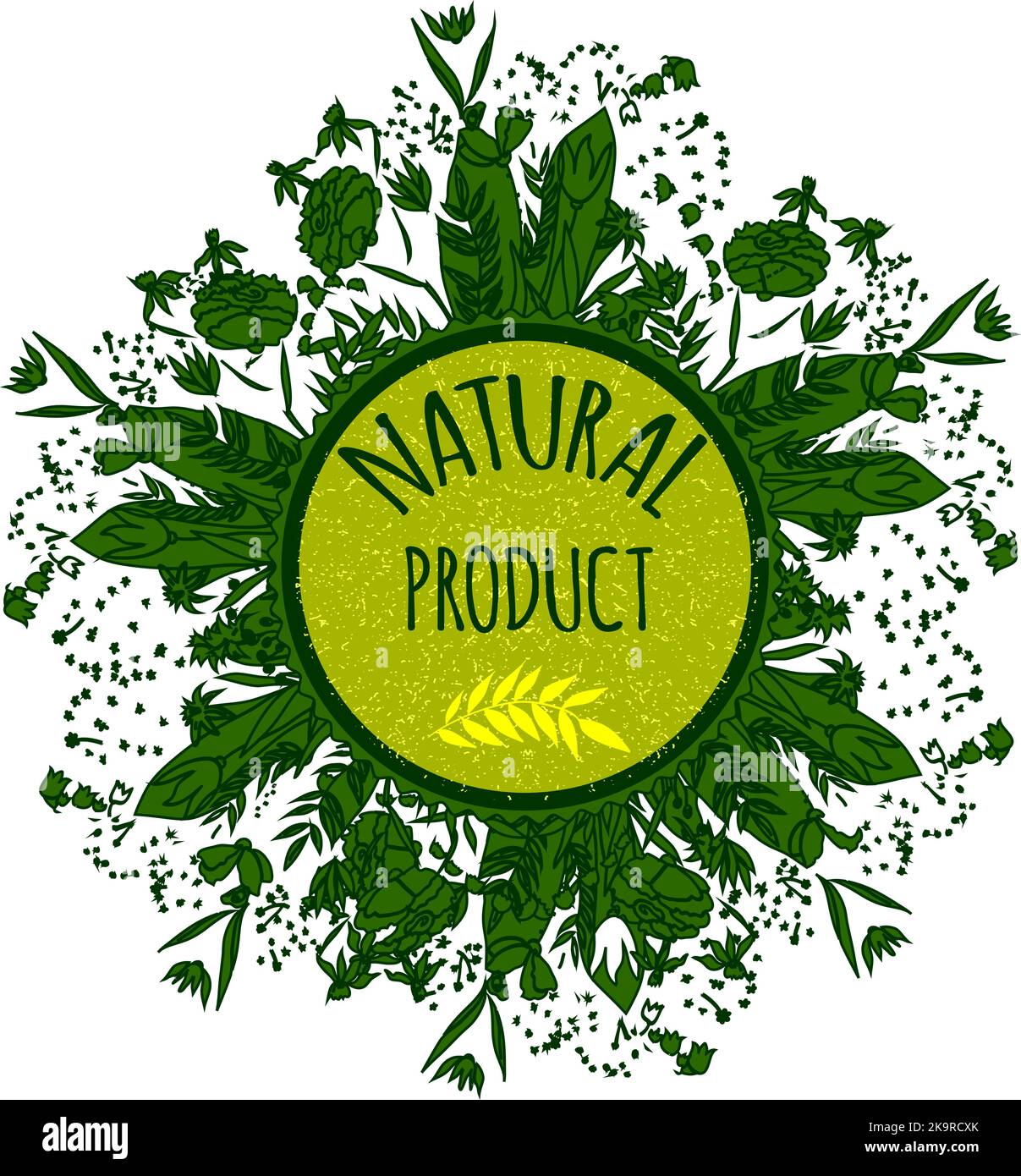 Label for natural cosmetic products. Organic product badge. Vector ...