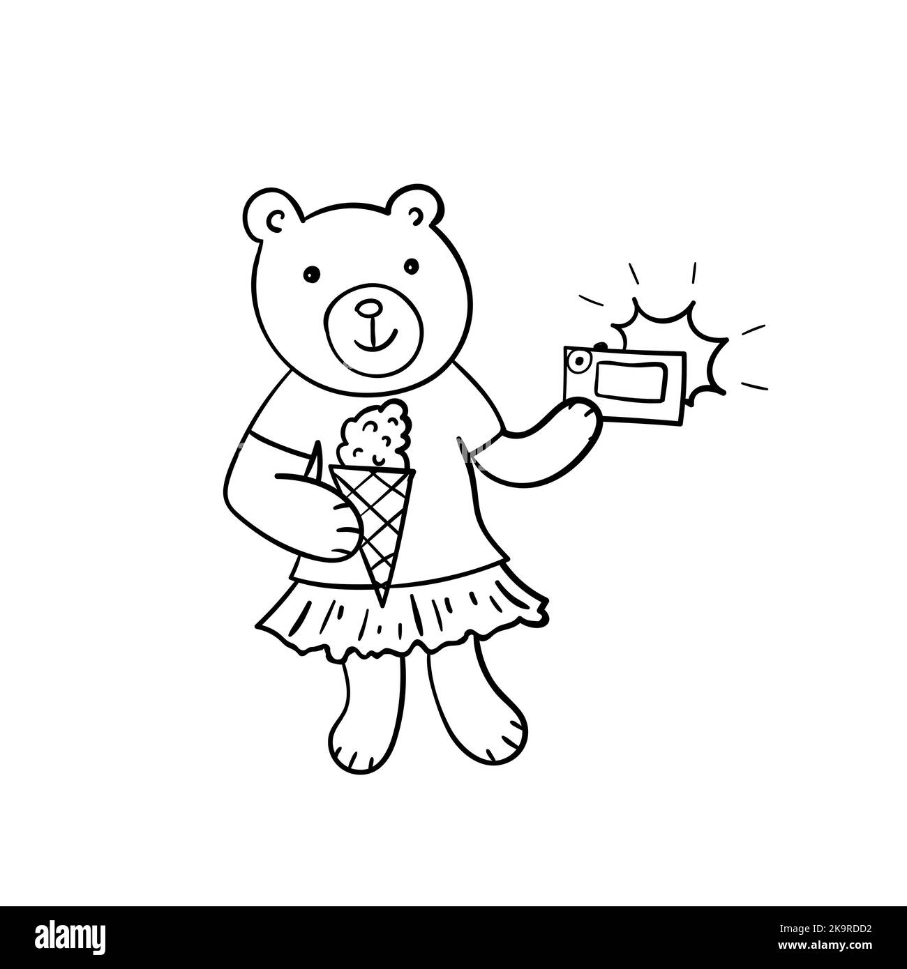 Photo cute funny little Stock Vector Images - Alamy