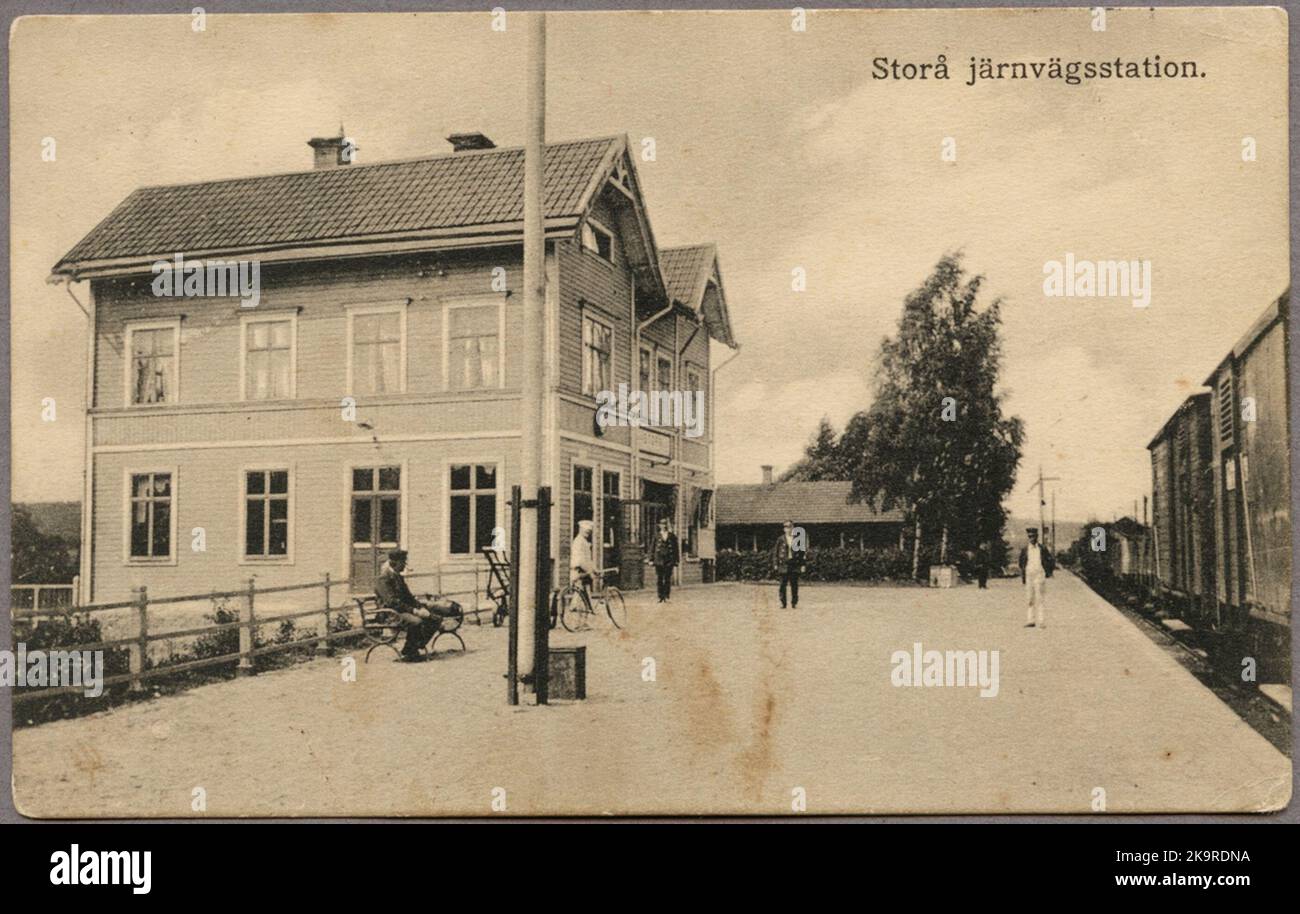 Storå Railway Station Stock Photo - Alamy