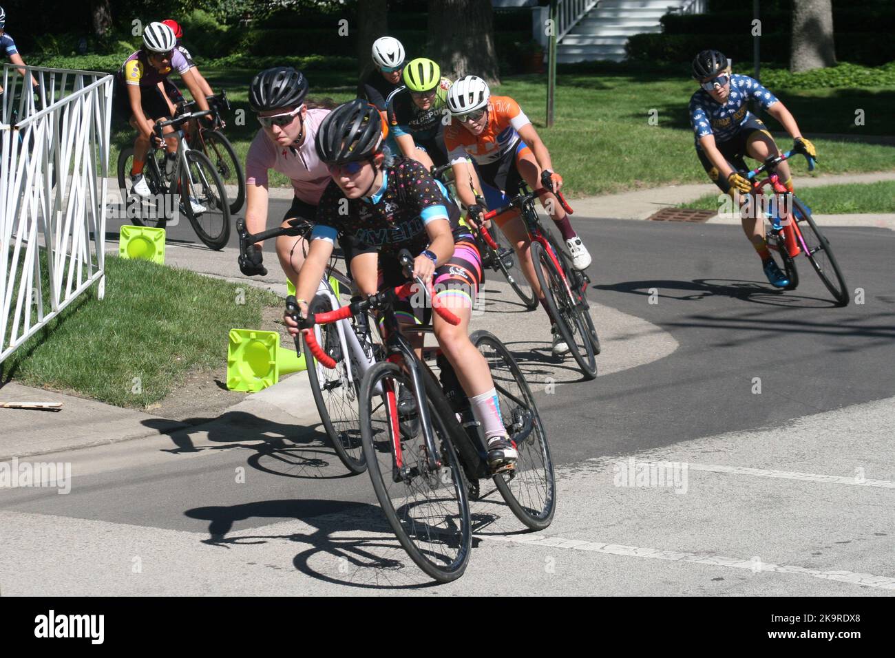 Turn Three of the Lake Bluff Criterium 2022 during the Intelligentsia ...