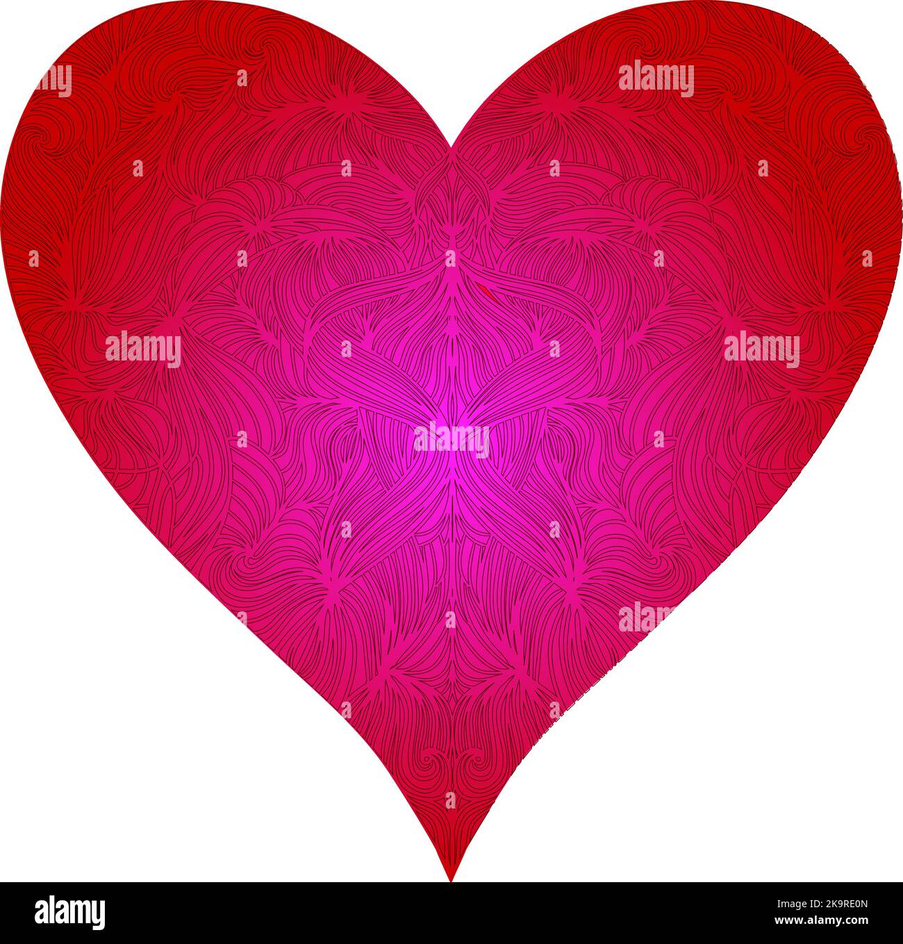 Abstract illustration of stylized colorful heart Stock Vector Image ...