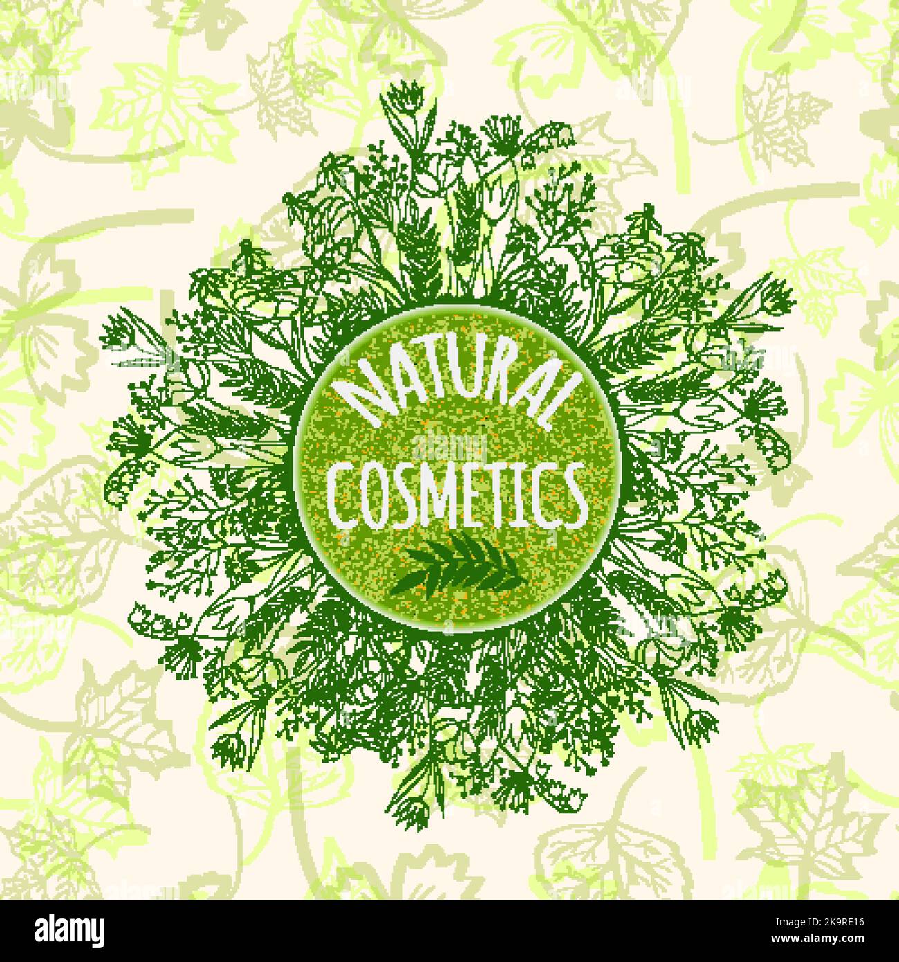 Label for natural cosmetic products. Organic product badge. Vector ...