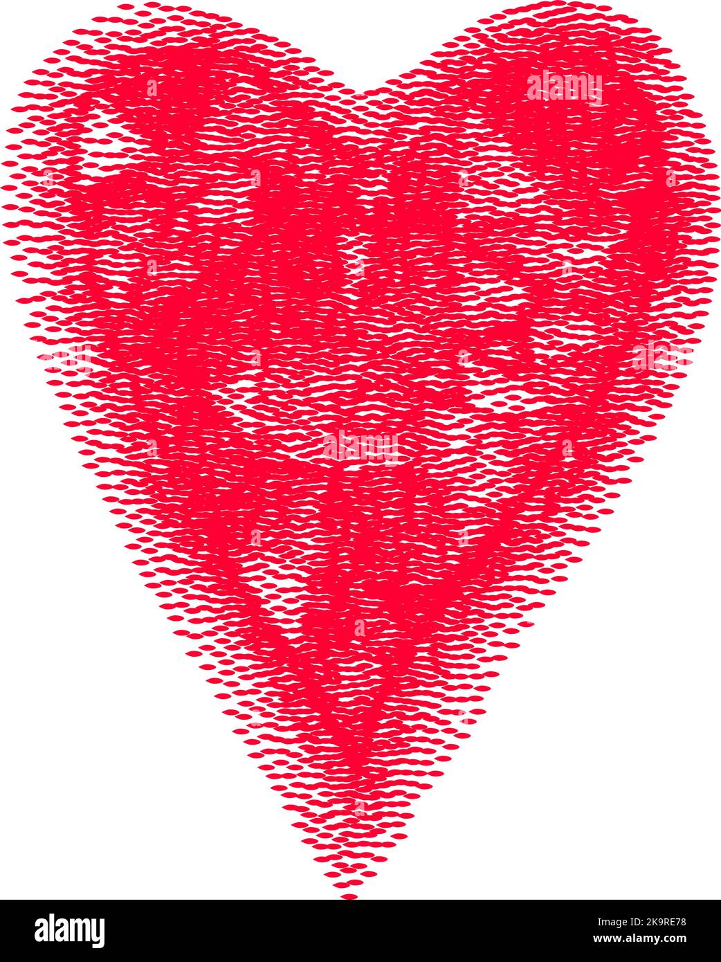 Abstract bright colorful heart illustration. Stylized Valentine's Day ...