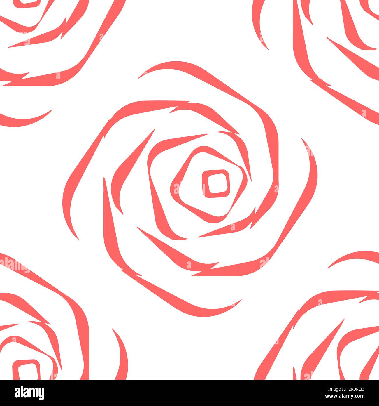 Seamless monochrome optical illusion background. Twisted striped ...