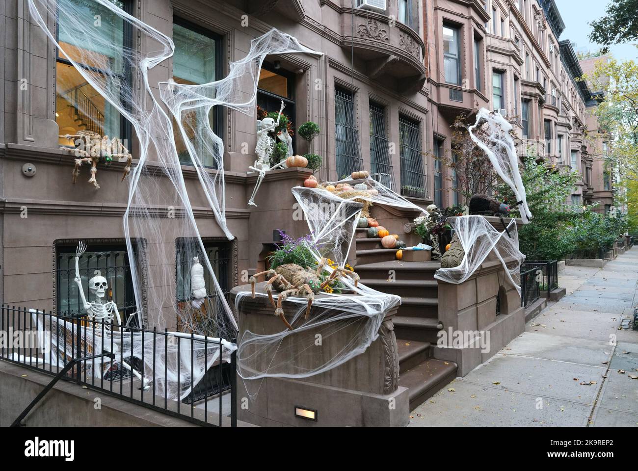New York, NY - October 2022: Halloween decorations and lots of scary ...
