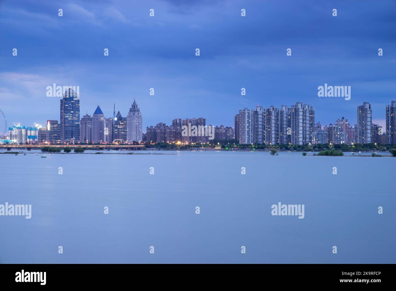 Scenery of urban architecture in Nanchang City, Jiangxi Province, China ...