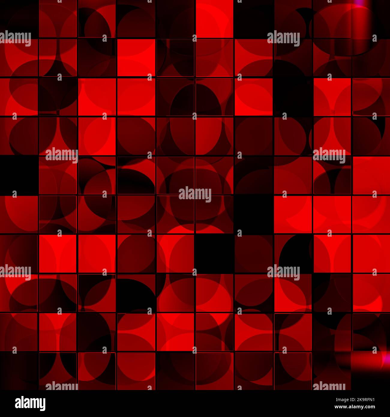 Neon circle and cell colorful mosaic pattern. Bright decorative txture ...