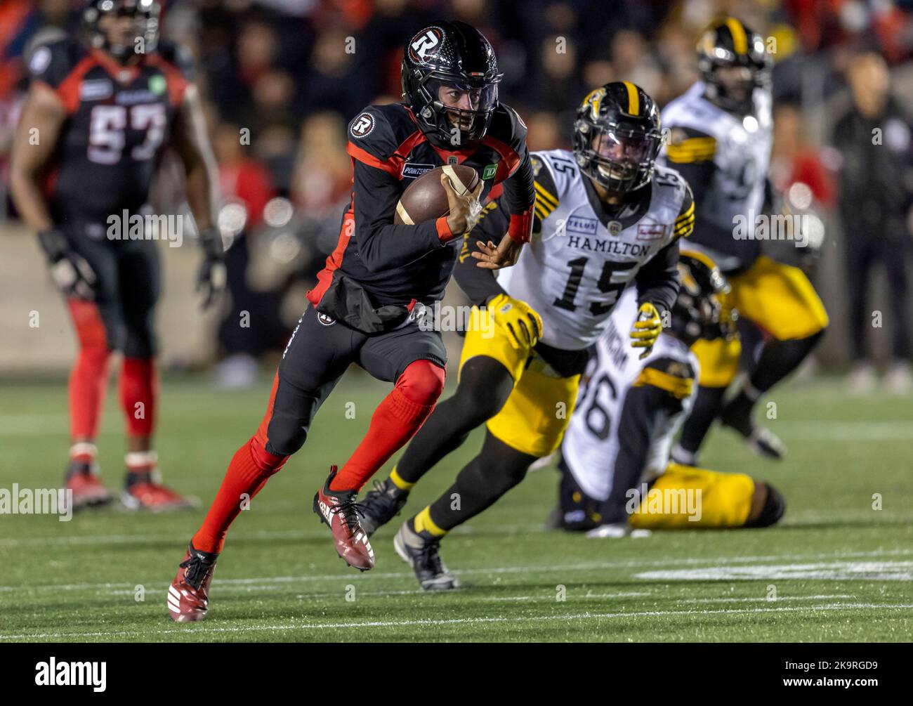 Ottawa, Canada. 29 Oct 2022. Tyrie Adams (7) of the Ottawa Redblacks in ... Ottawa, Canada. 29 Oct 2022. Tyrie Adams (7) of the Ottawa Redblacks in ...