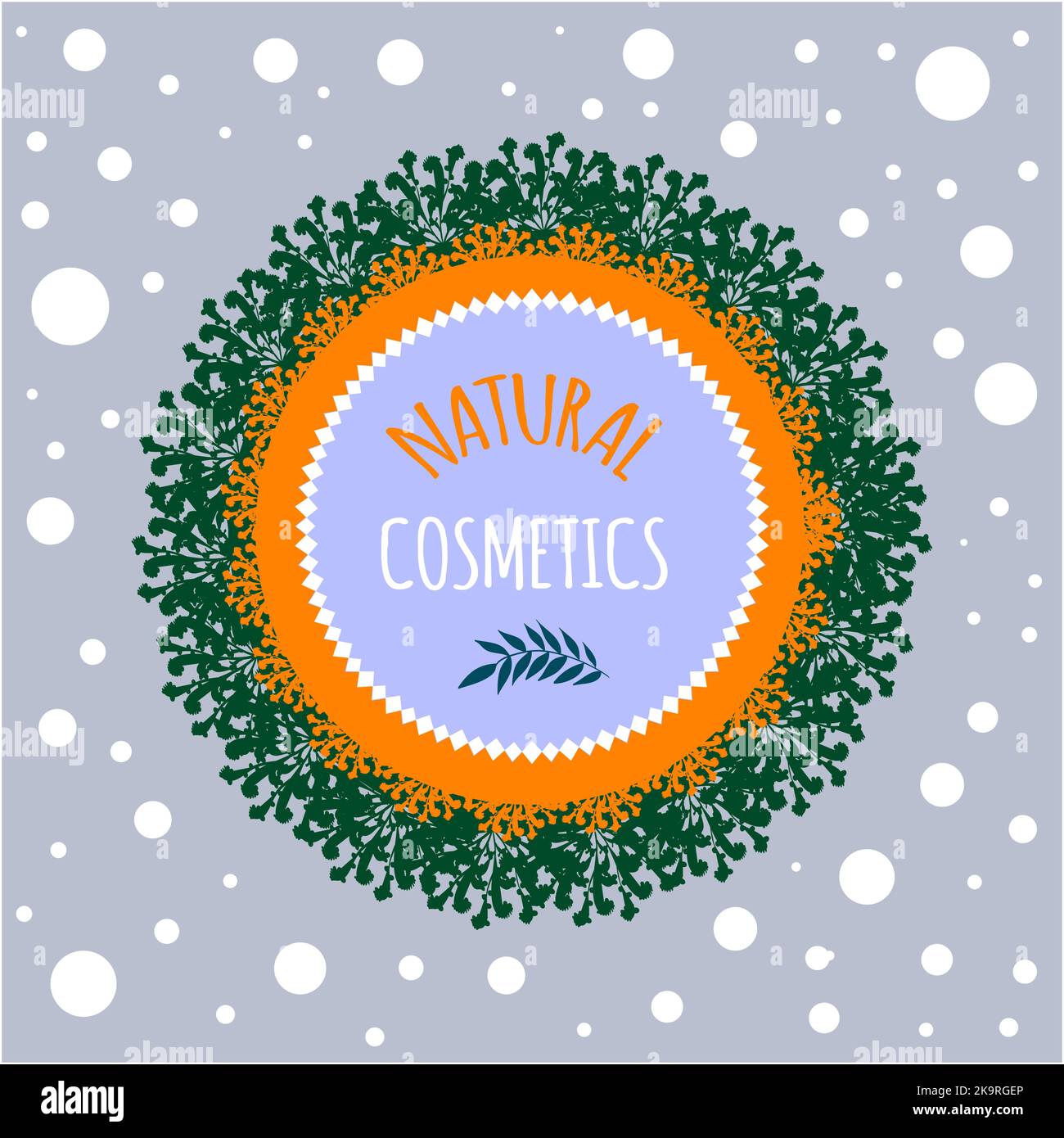 Label for natural cosmetic products. Organic product badge. Vector ...